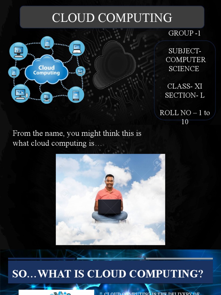 Group 1 - Cloud Computing | PDF | Software As A Service | Cloud Computing