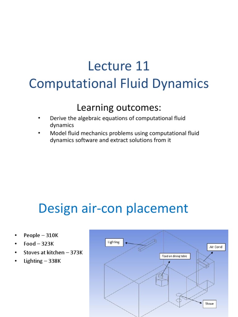 L11 Computational Fluid Dynamics | PDF | Computational Fluid Dynamics | Navier–Stokes Equations