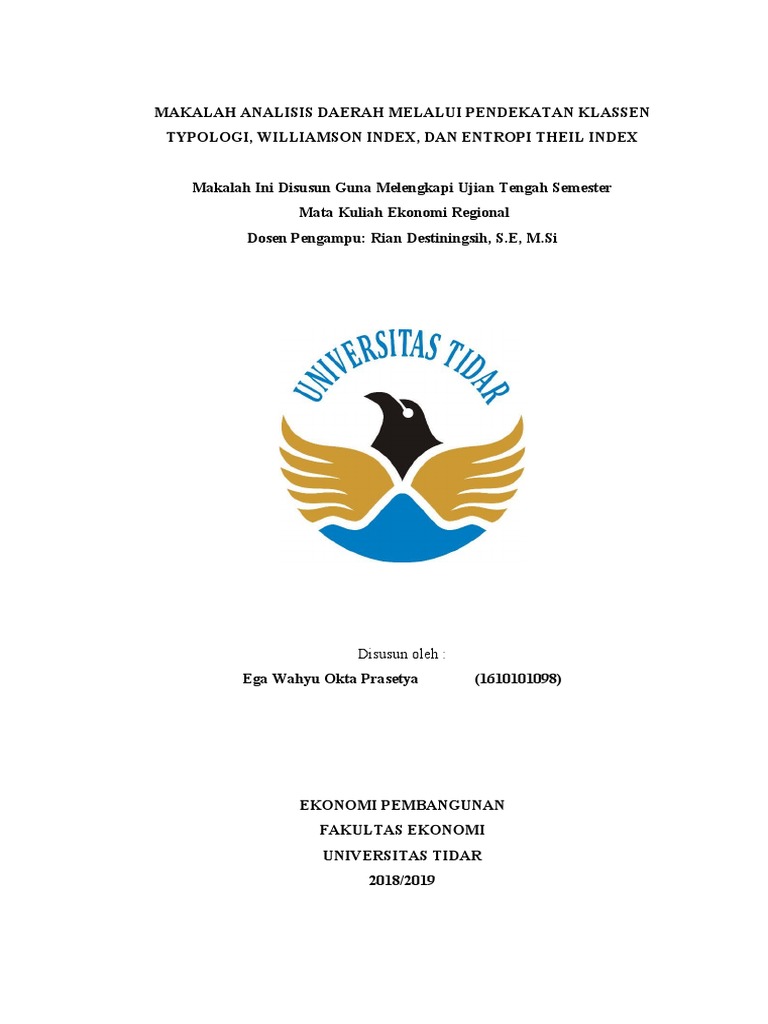 Alat Analisis - Regional | PDF