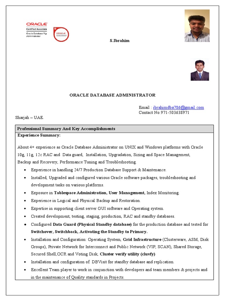 Ibrahim CV | PDF | Databases | Information Technology