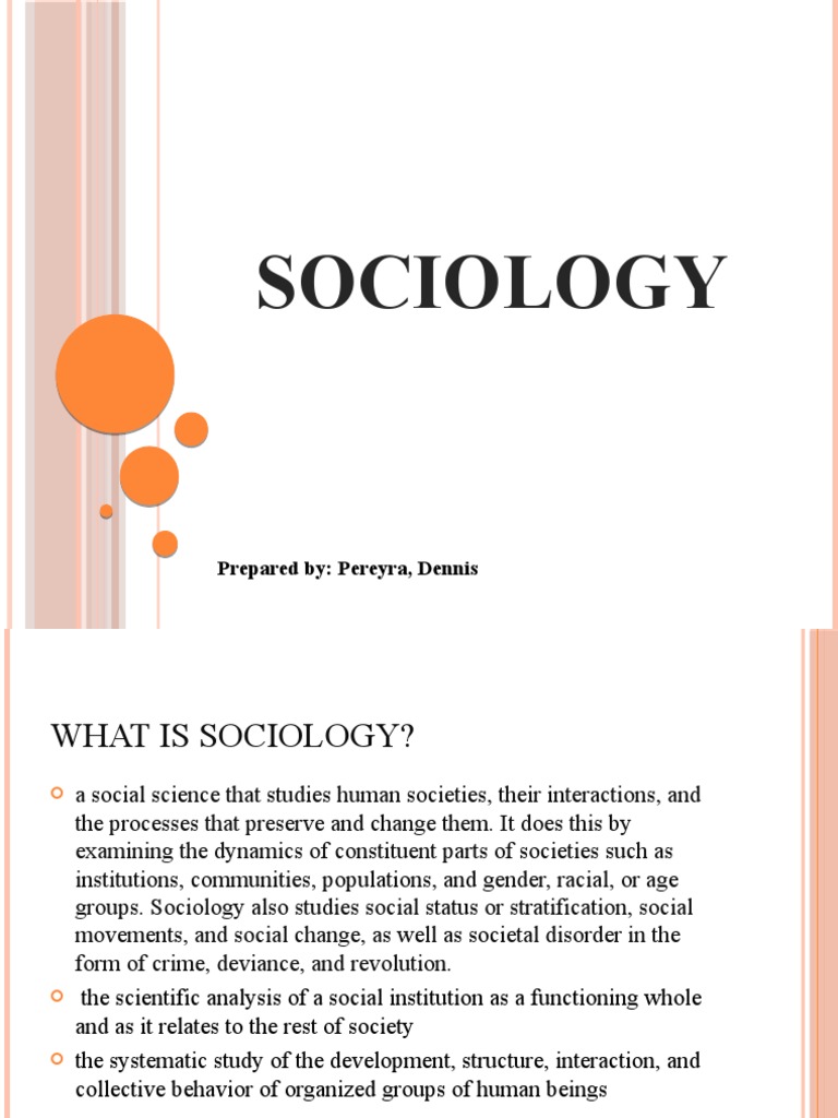 Sociology | PDF | Social Science | Sociology