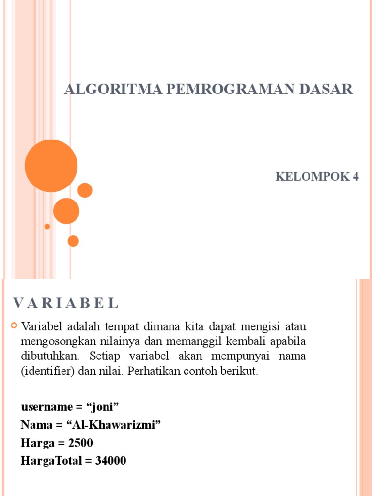 Algoritma Pemrograman (Kelompok 4) - REV | PDF