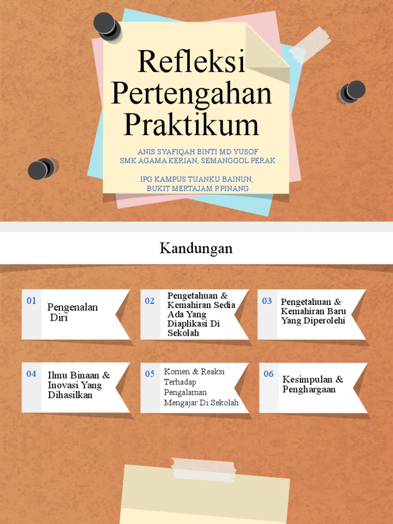 Refleksi Pertengahan Praktikum - Anis Syafiqah | PDF