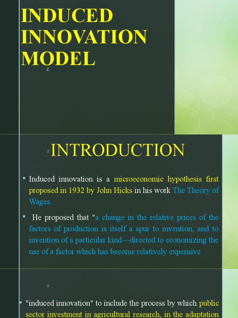 25.induced Innovation Model | PDF | Supply (Economics) | Innovation