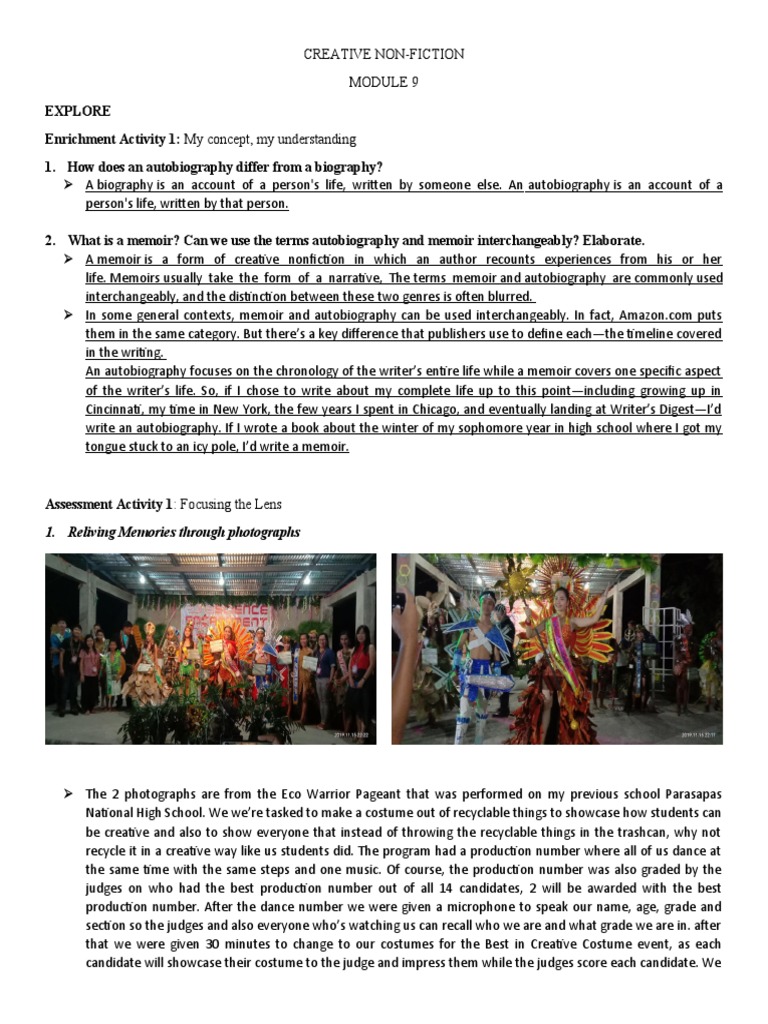 Explore Enrichment Activity 1: My Concept, My Understanding 1. How Does ...