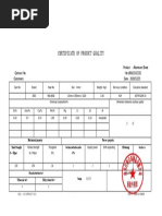 Mill Test Certificate Sample | PDF