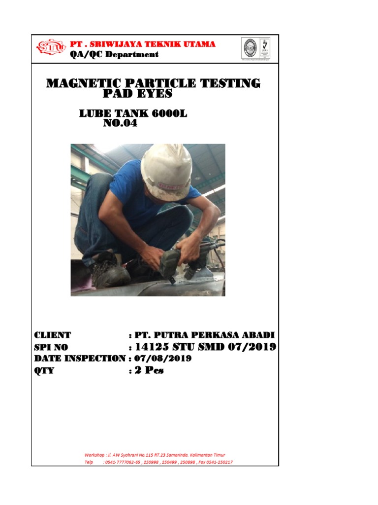 Mpi Lube Tank 6000l 05 | PDF | Welding | Construction