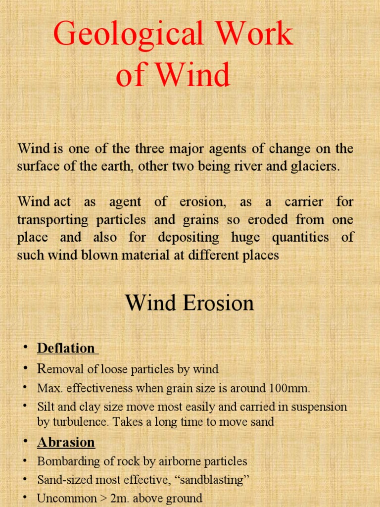 Geol. Work Wind | Download Free PDF | Dune | Erosion