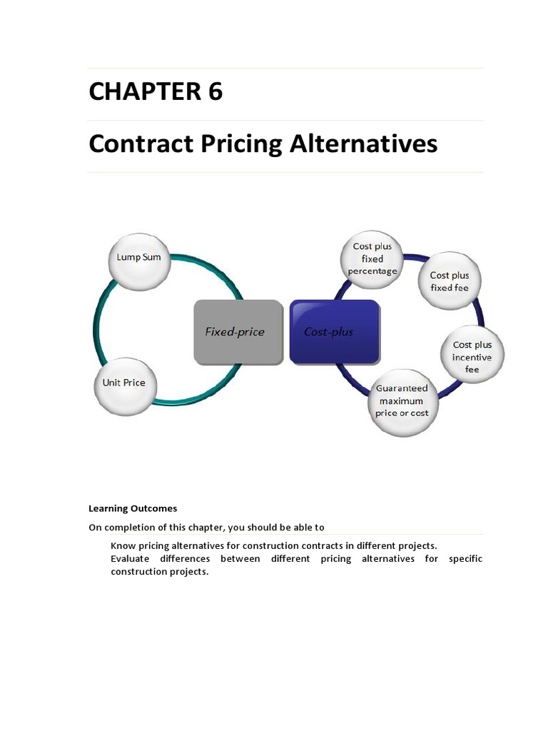 Contract Pricing Alternatives | PDF | Economies | Business