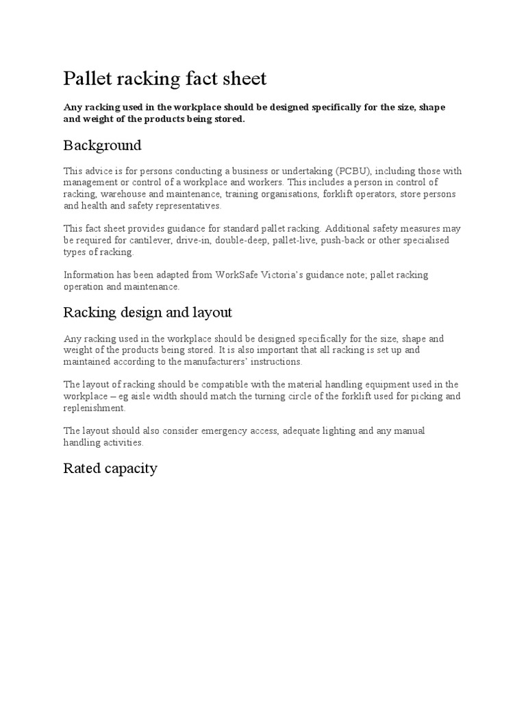 A Comprehensive Guide to Ensuring Safety with Pallet Racking Through ...