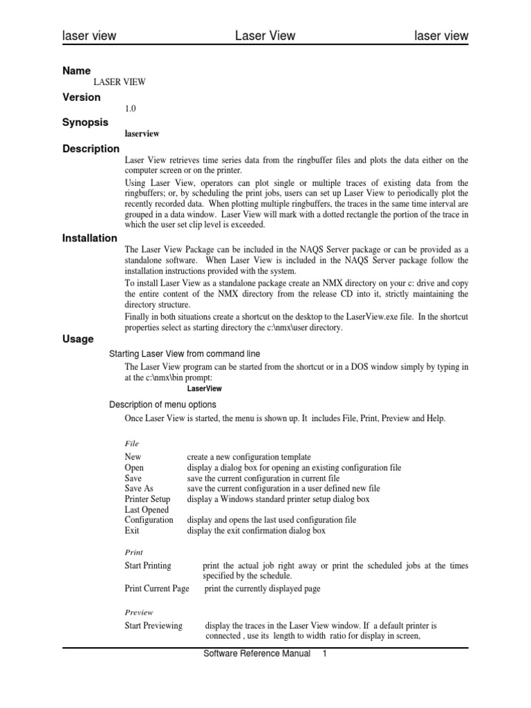 LaserView UserGuide 14874R1 | PDF | Command Line Interface | Computer File