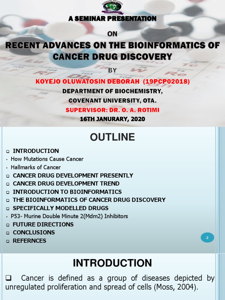 Bioinformatics in Cancer Drug Discovery | PDF | Drug Discovery | Drug ...