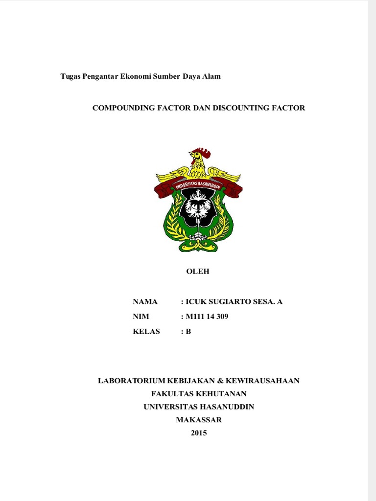 Definisi dan Contoh Compounding & Discounting | PDF
