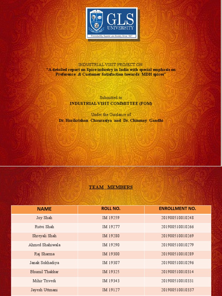 Industrial Visit Project On | PDF | Retail | Brand