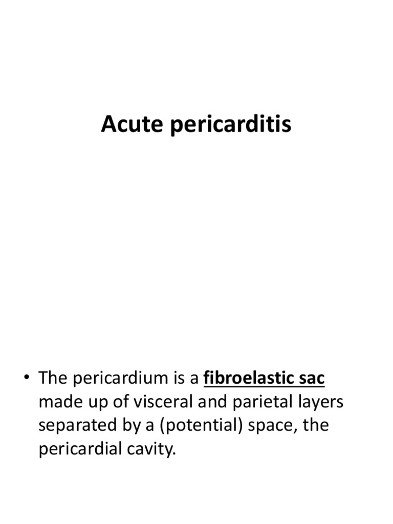 Understanding Acute Pericarditis Causes | PDF | Epidemiology | Immunology