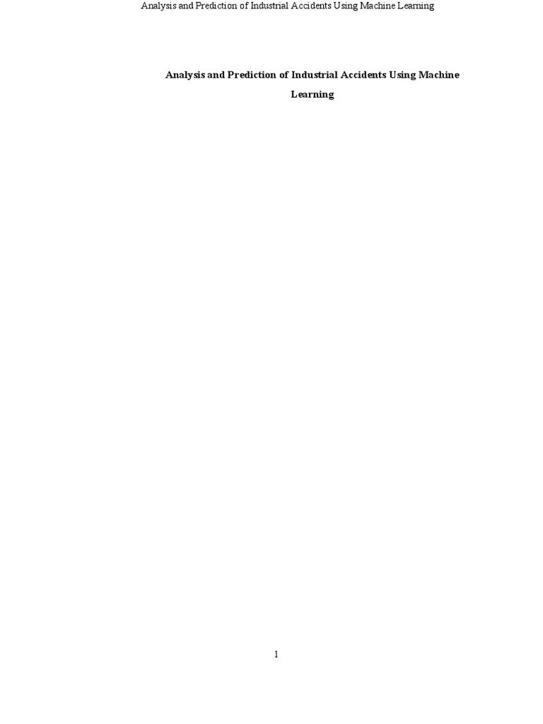 Analysis and Prediction of Industrial Accidents Using Machine Learning ...