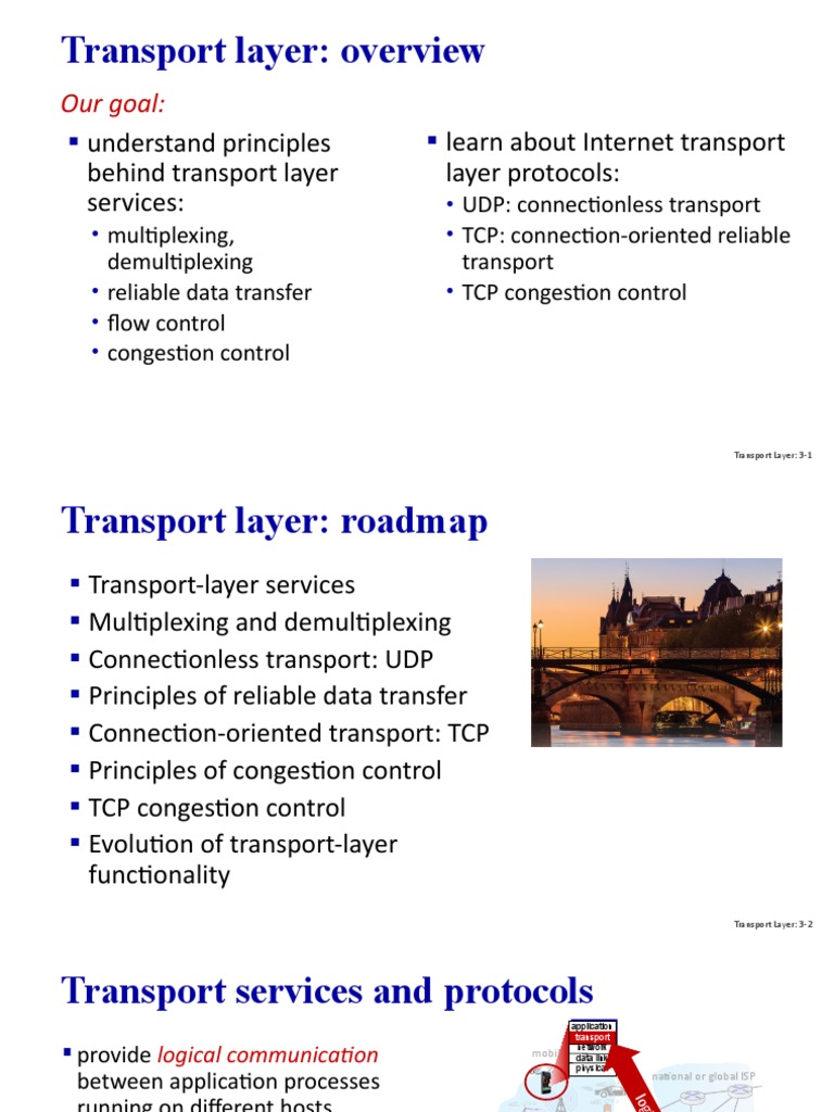Transport Layer: Overview: Our Goal | PDF | Port (Computer Networking ...