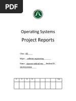 Operating Systems: Project Reports | PDF | Unix Variants | Computer ...