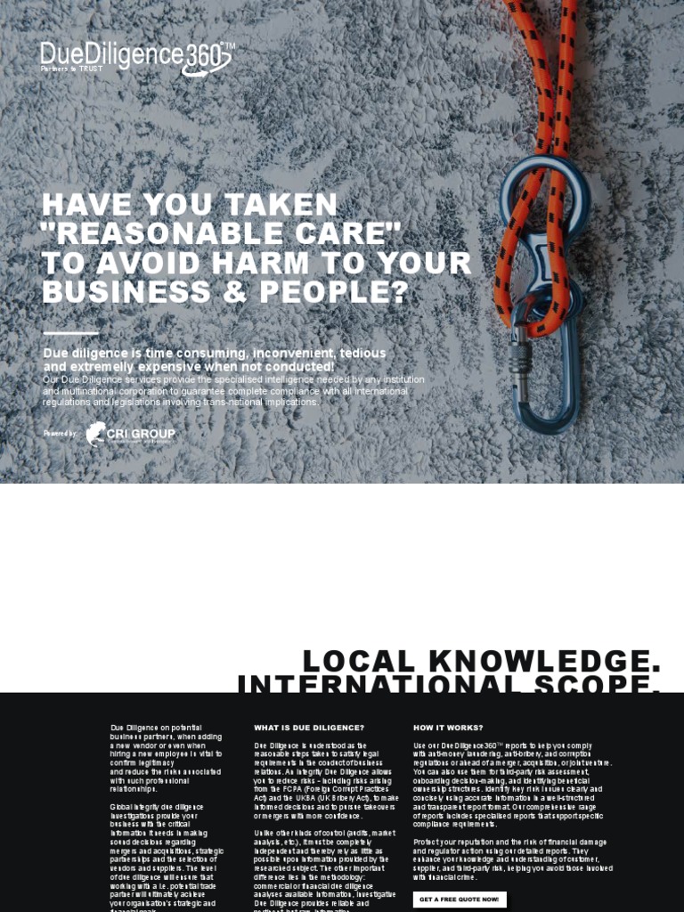 Due Diligence 360 Brochure | PDF
