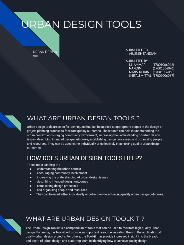 Group 6 Urban Design Toolkit | PDF | Survey Methodology | Community