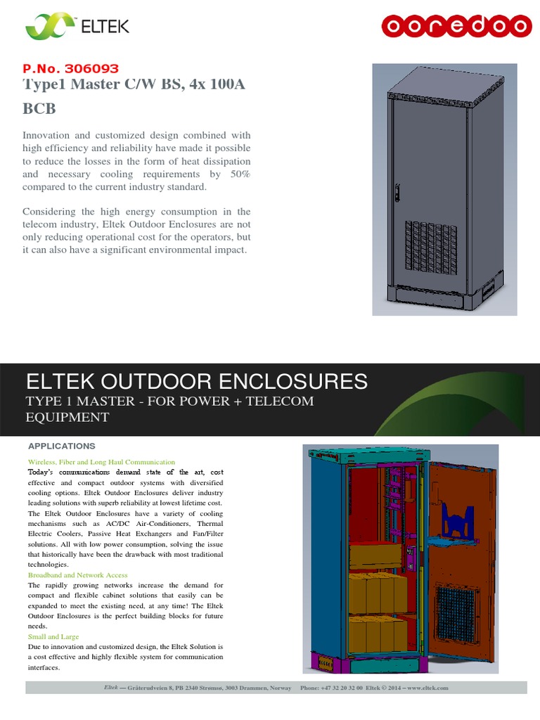 Eltek Data Sheet - Type1 Master C-W BS, 4x100a BCB - (306093) | PDF ...