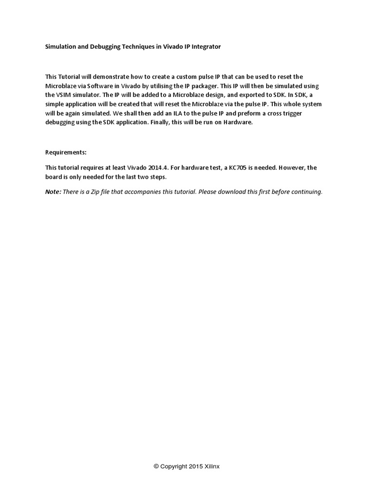 Simulation and Debugging Techniques in Vivado IP Integrator | PDF | Field Programmable Gate ...