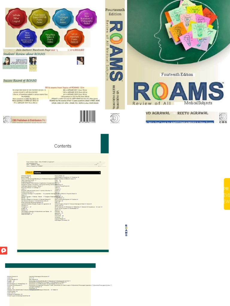 Roams Review All Medical Subjects VD Agrawal Reetu Agrawal 8th Edition ...