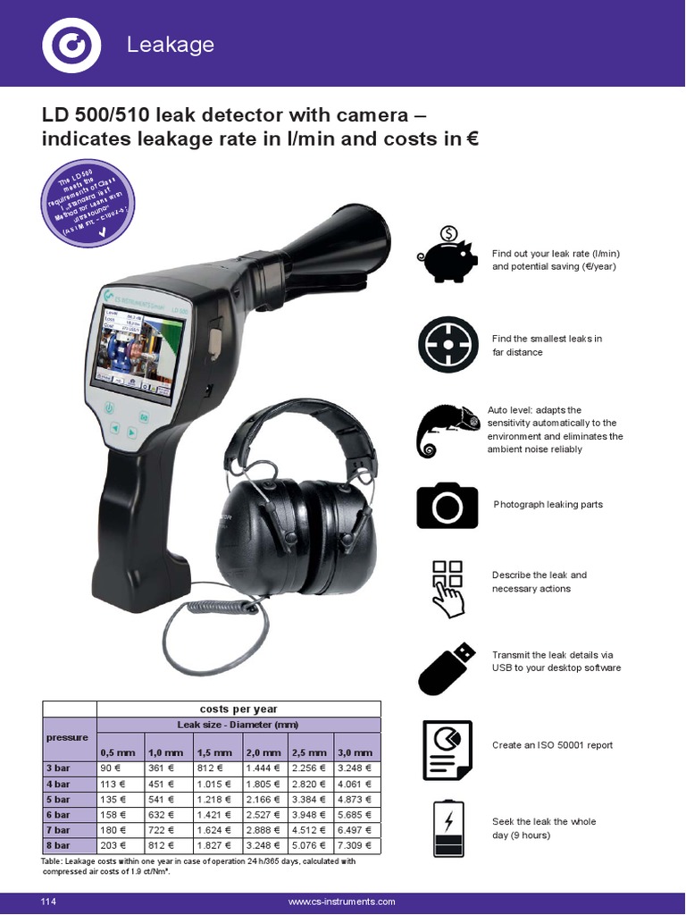 Leakage: LD 500/510 Leak Detector With Camera ...