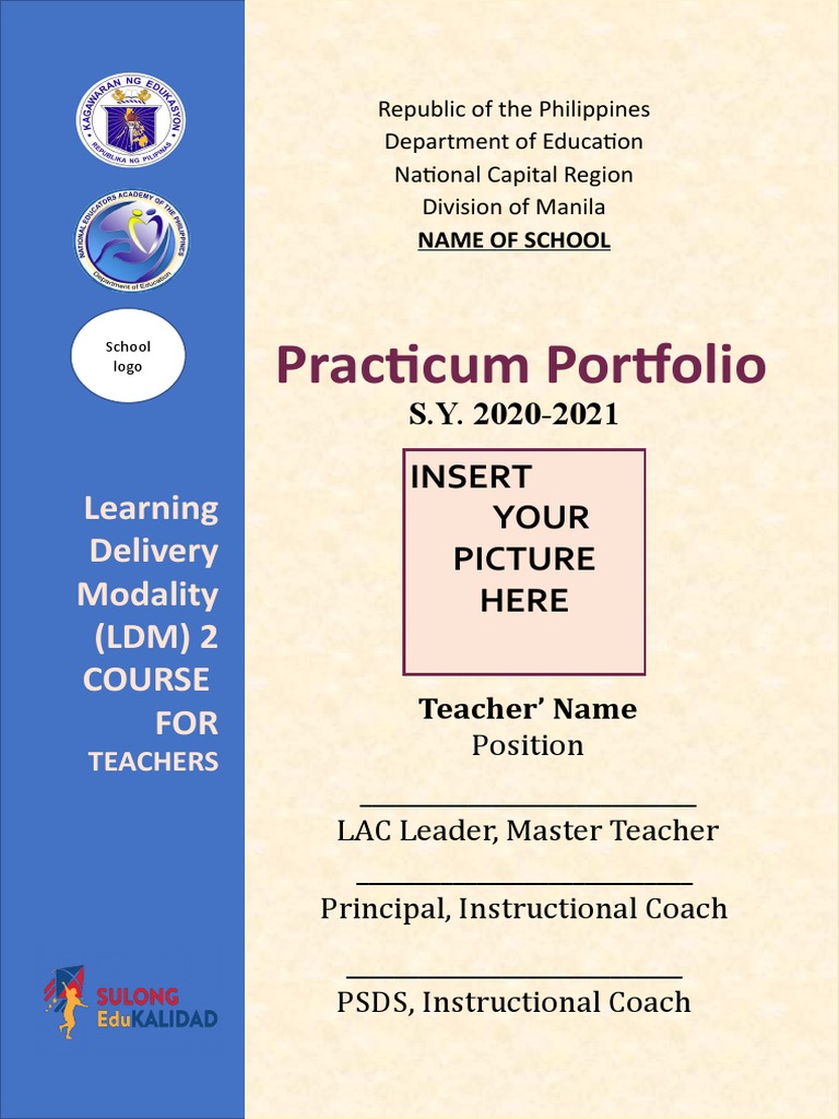 Practicum Portfolio for Teachers 2020-2021 | PDF | Lesson Plan ...