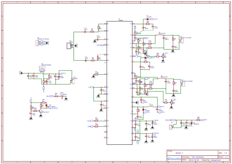 Schematic - TA2022 Class T - Sheet - 1 - 20200208194238 | PDF