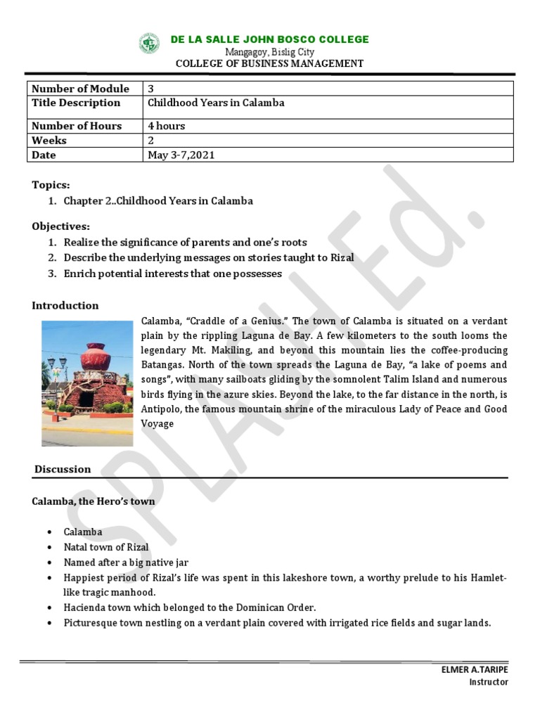 Chapter 3-Rizal Subject | PDF