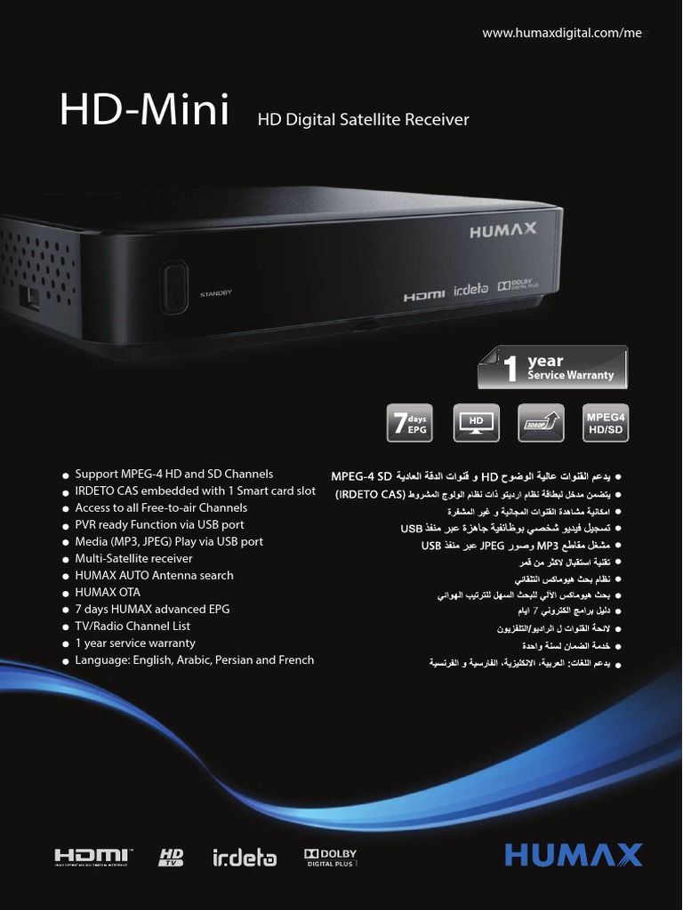 HD-Mini: HD Digital Satellite Receiver | PDF | High Definition ...