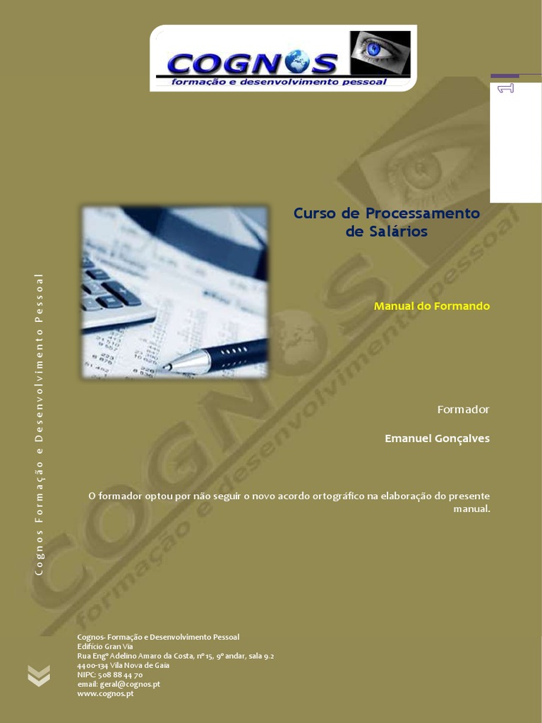 Manual de Processamento Salarial | PDF | Férias trabalhistas | Salário