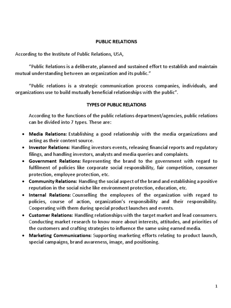 Pubic Relations | PDF | Public Relations | Propaganda