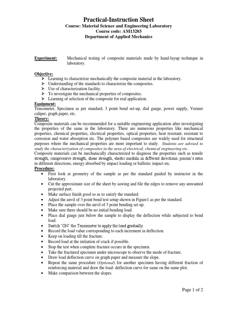 7-Mechanical Testing of Composite Made by Hand-Lay Up Technique in The ...
