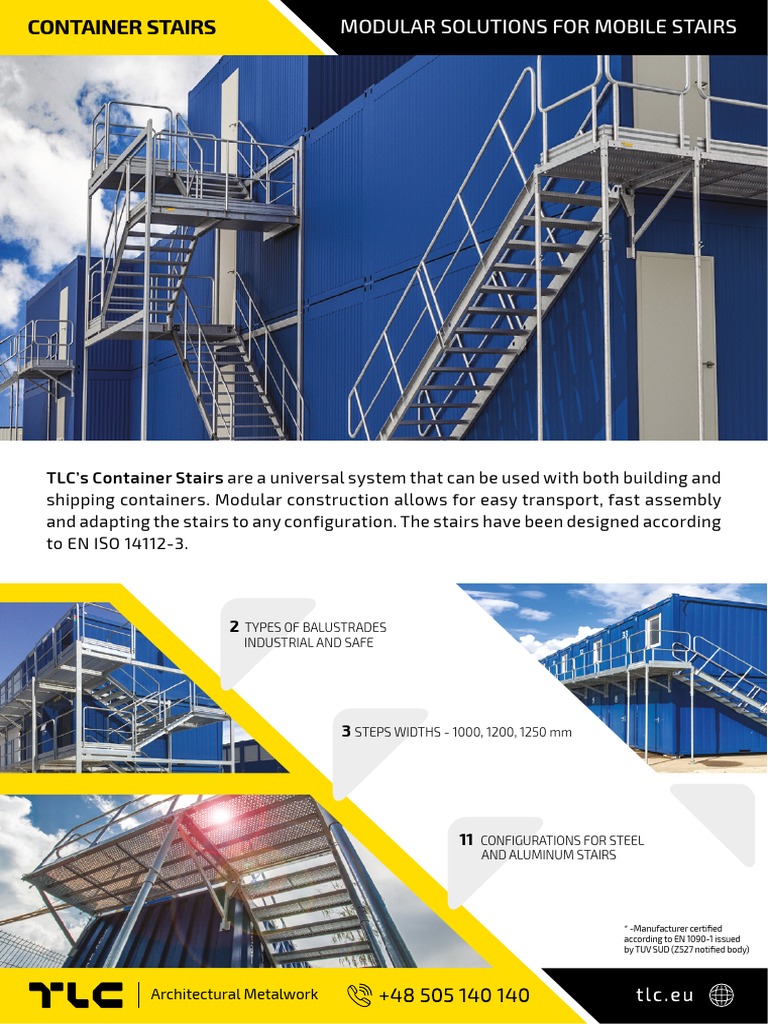 TLC's Container Stairs Are A Universal System That Can Be Used With ...