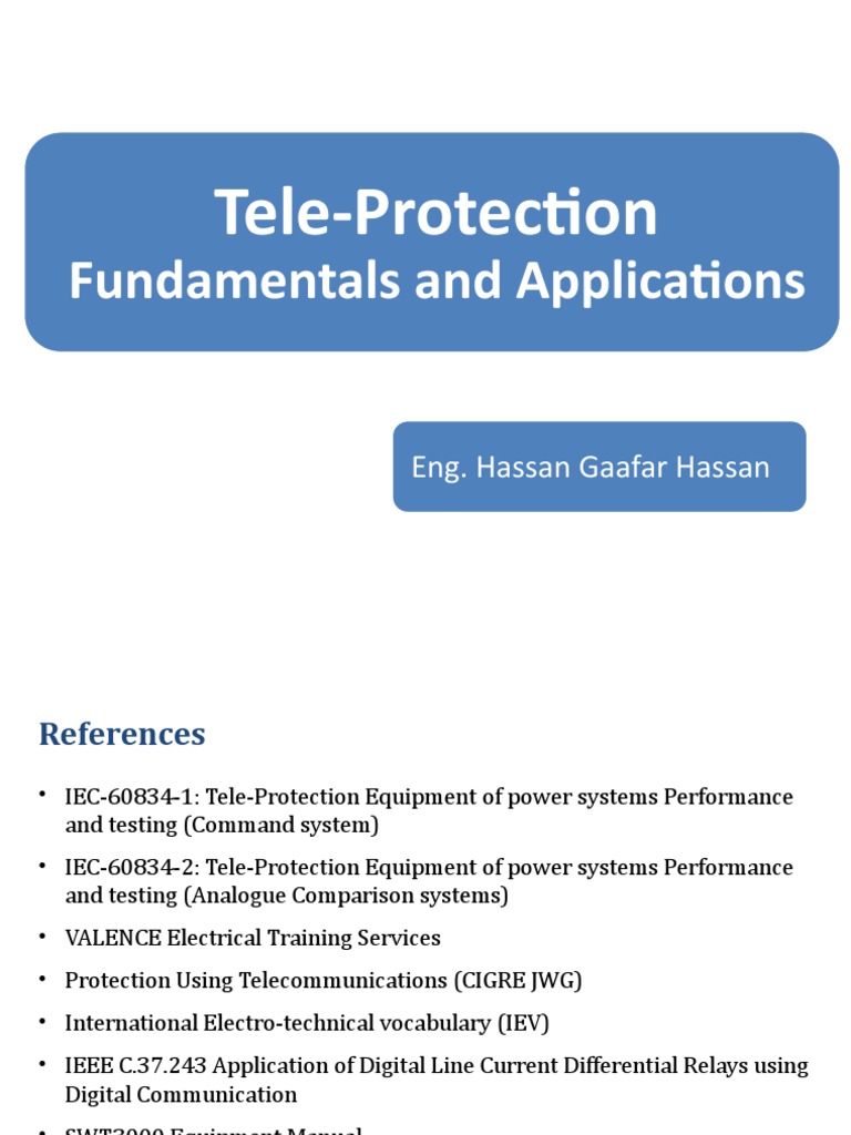 Tele-Protection: Fundamentals and Applications | PDF ...