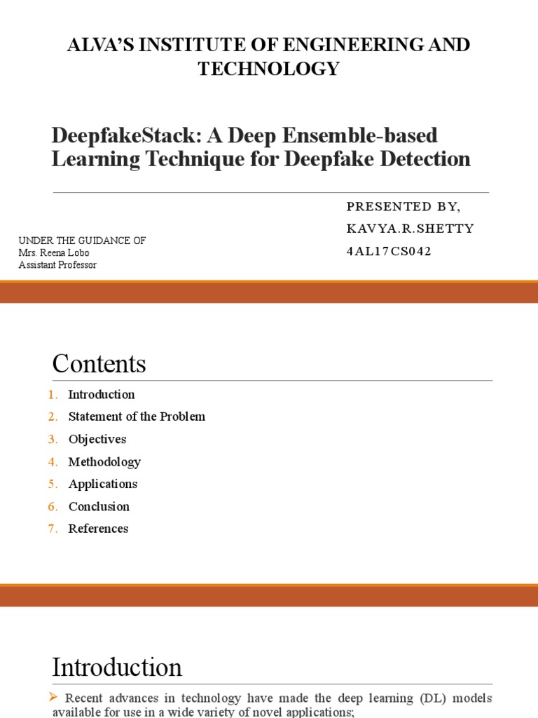 Deepfakestack-Kavya R Shetty | PDF | Deep Learning | Statistical Classification