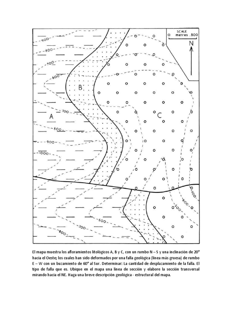 SESIÓN #07 - PRÁCTICA - FALLAS - Geología Estructural | PDF