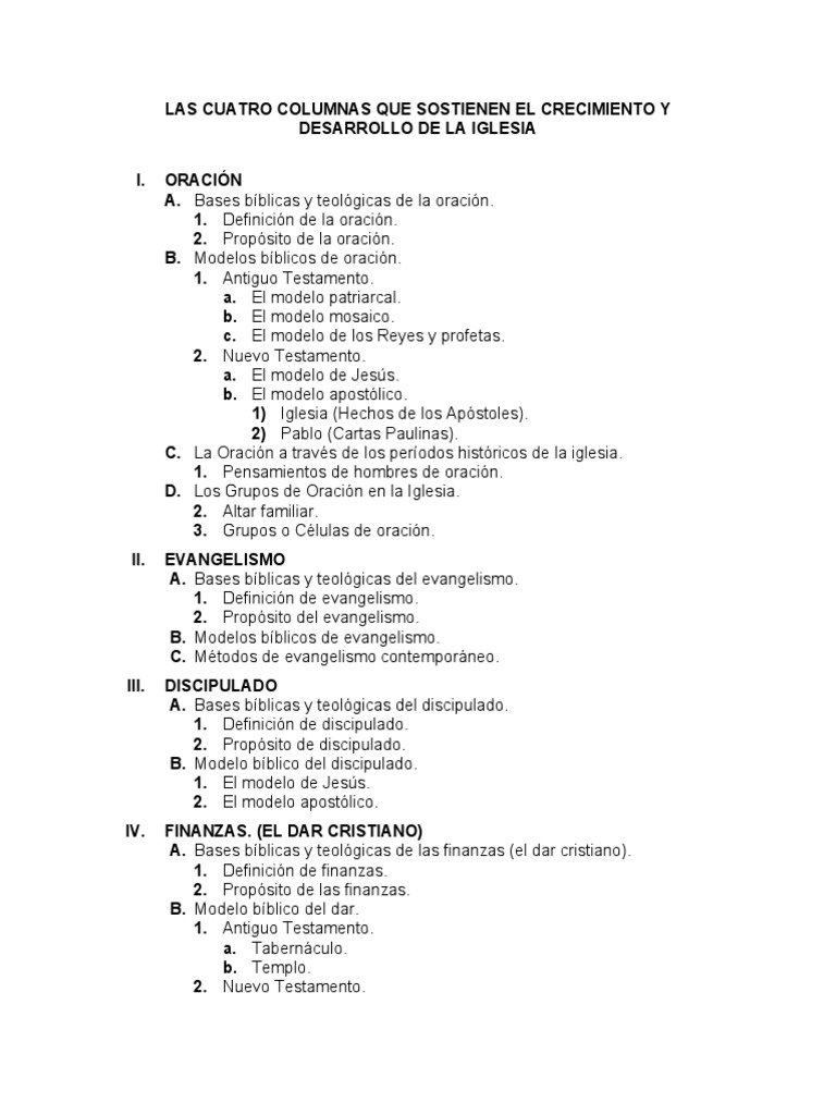 Las Cuatro Columnas | PDF