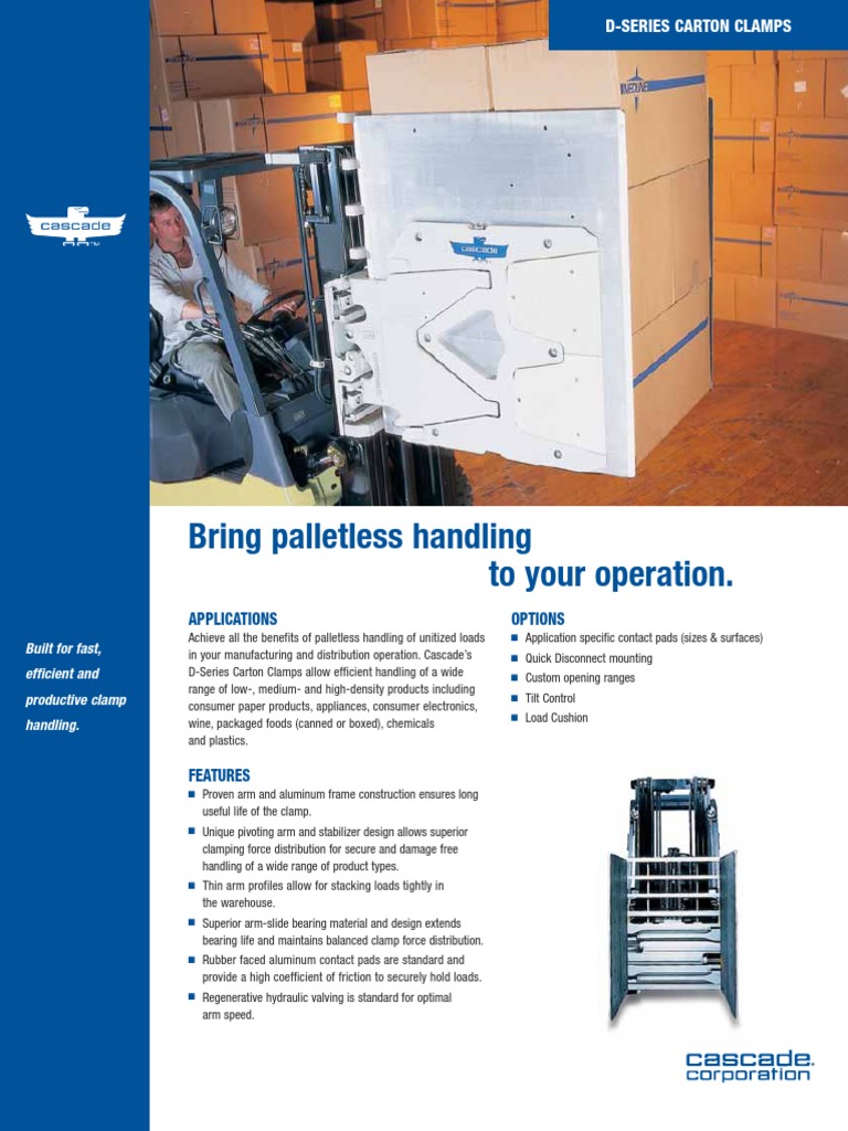 Catalogo Carton Clamp Serie D | PDF | Valve | Mechanical Engineering