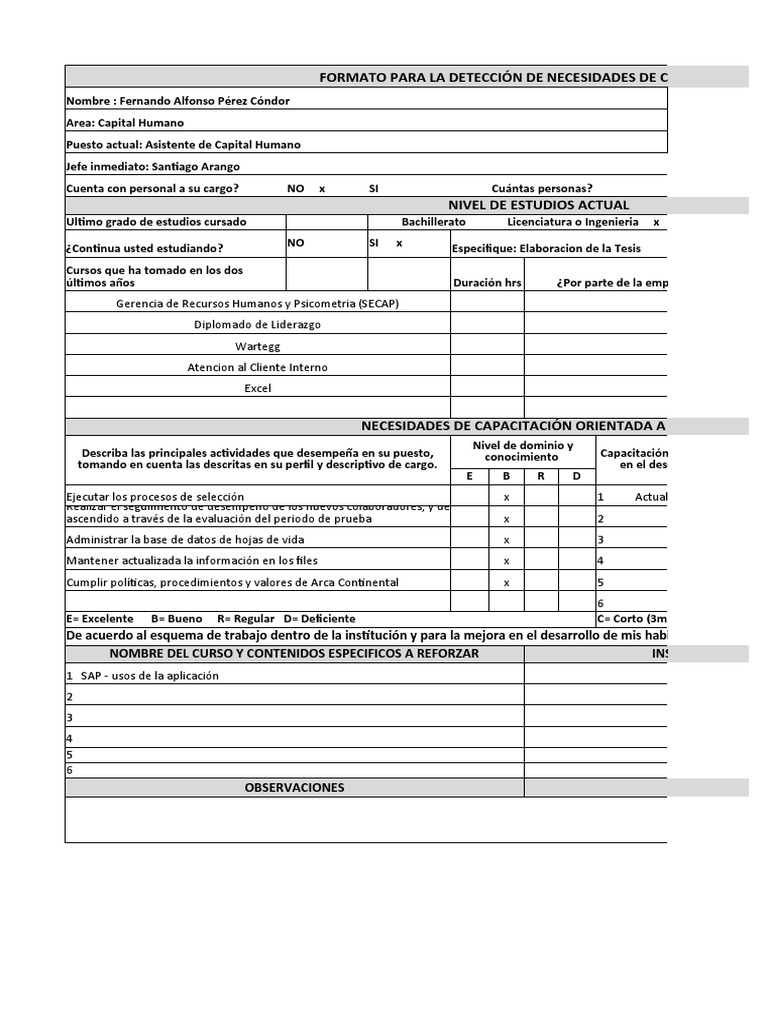 Formato Individual DNC | PDF | Science | Ciencia y Tecnología
