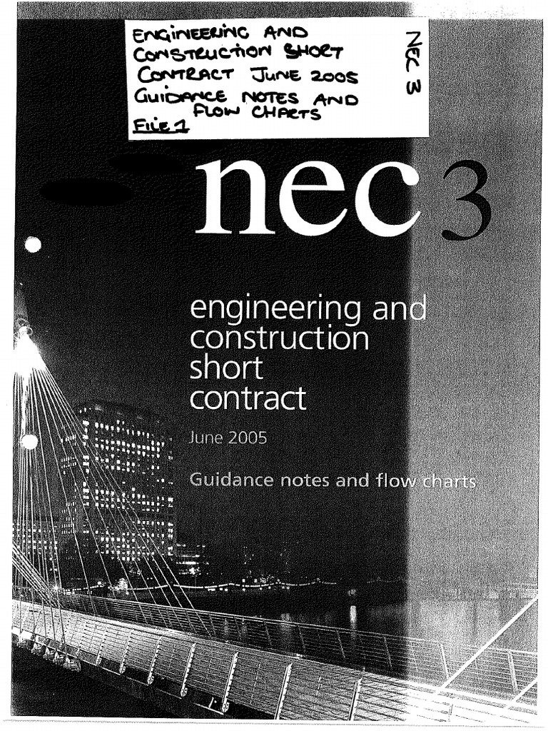 File 1 Part B NEC 3 - Guidance Notes and Flow Charts | PDF