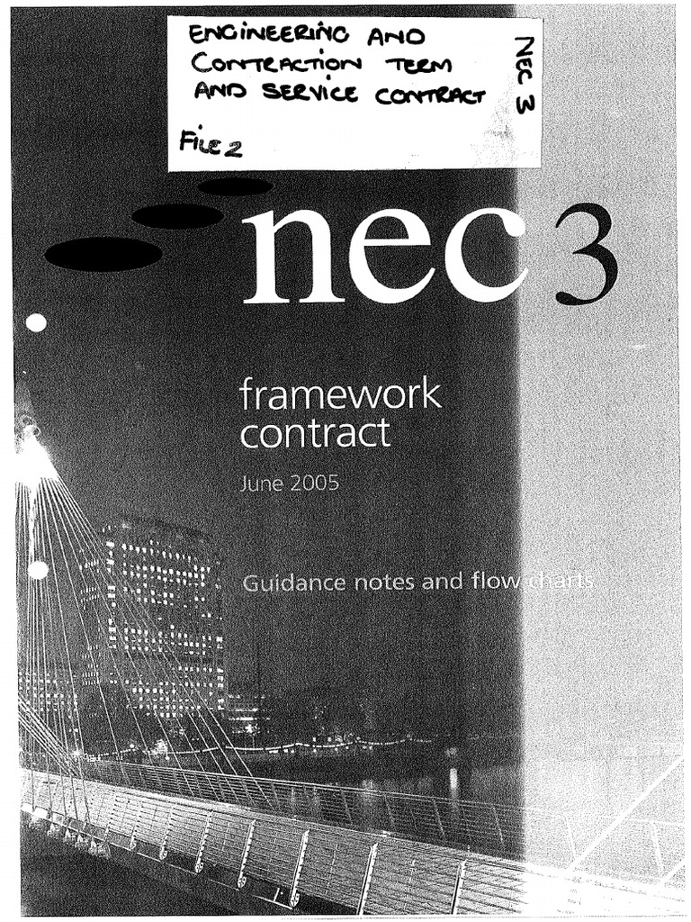 File 2 Part D NEC 3 Framework Contract - Guidance Notes and Flow Charts ...