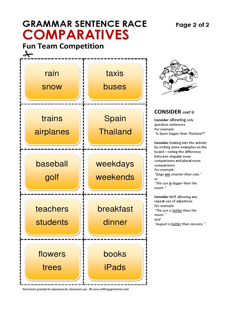 Comparison Exercises | PDF | Grammatical Number | Adjective