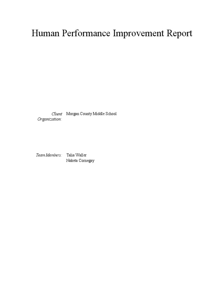 8465 Hpi Report Cornegay Waller | PDF | Lesson Plan | Teachers