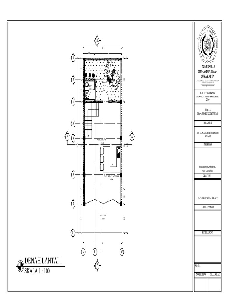 Gambar Kerja Ruko Type 2 | PDF