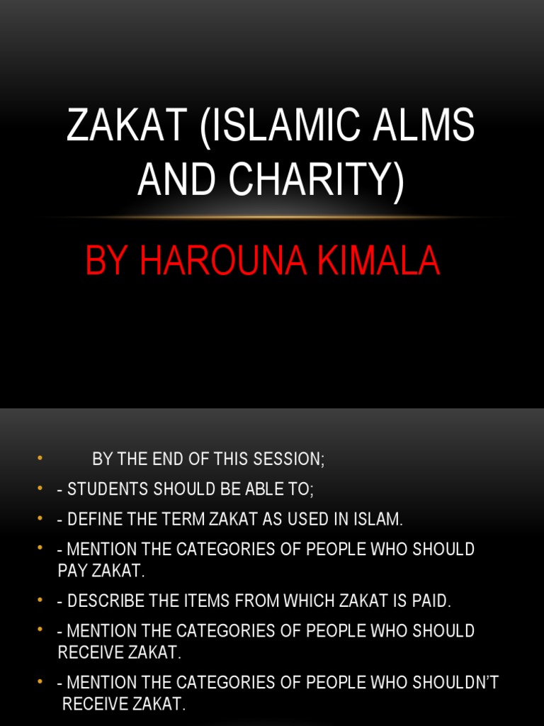 Zakat (Islamic Alms and Charity) : by Harouna Kimala | PDF | Qur'an | Islam