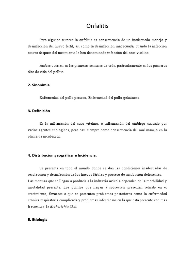 Onfalitis | PDF | Infección | Inmunología