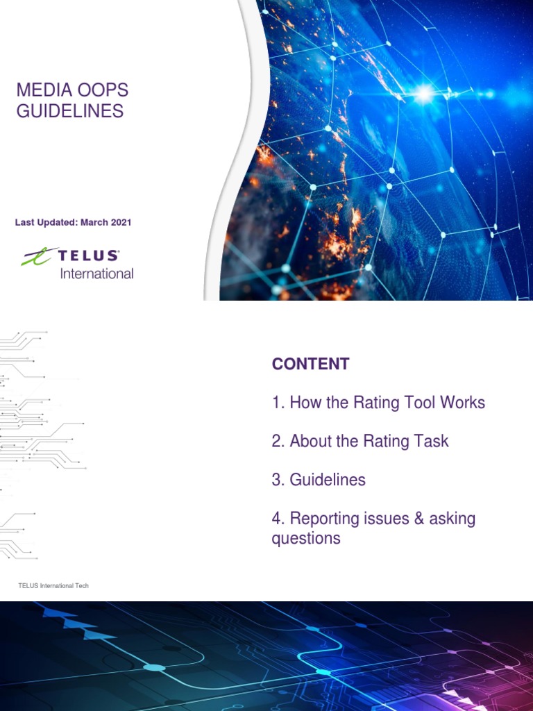Media OOPS Guidelines | PDF | Computer Mediated Communication | Internet